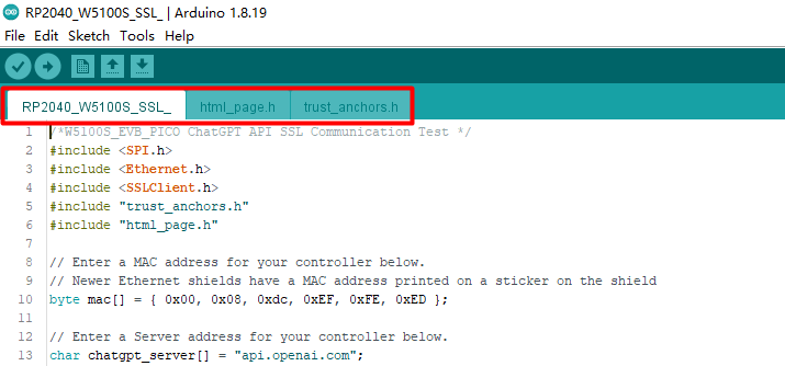 W5100S-POE-EVB-PICO With SSL/TLS ( New ChatGPT API )