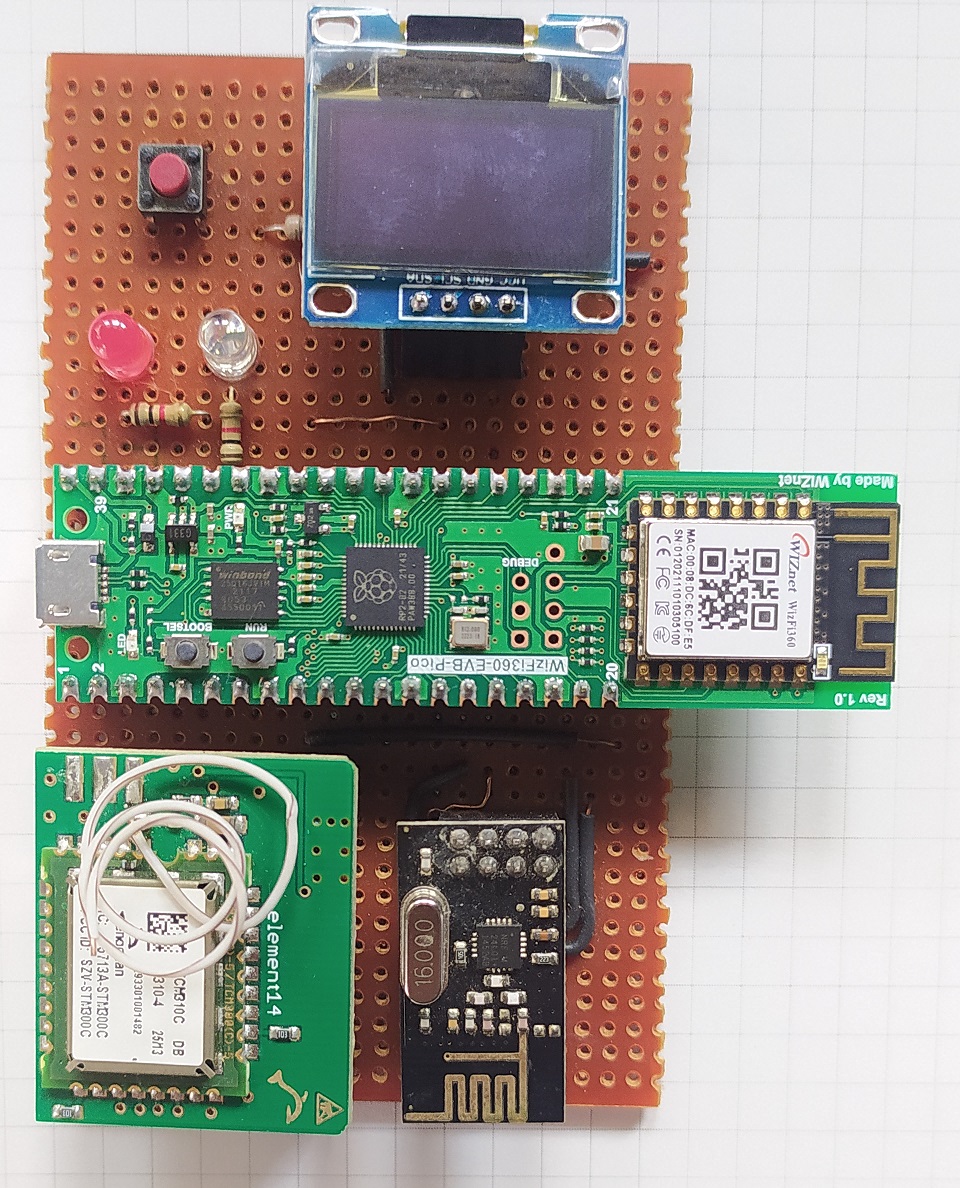 Smart home IoT Hub using WizFi360-EVB-PICO