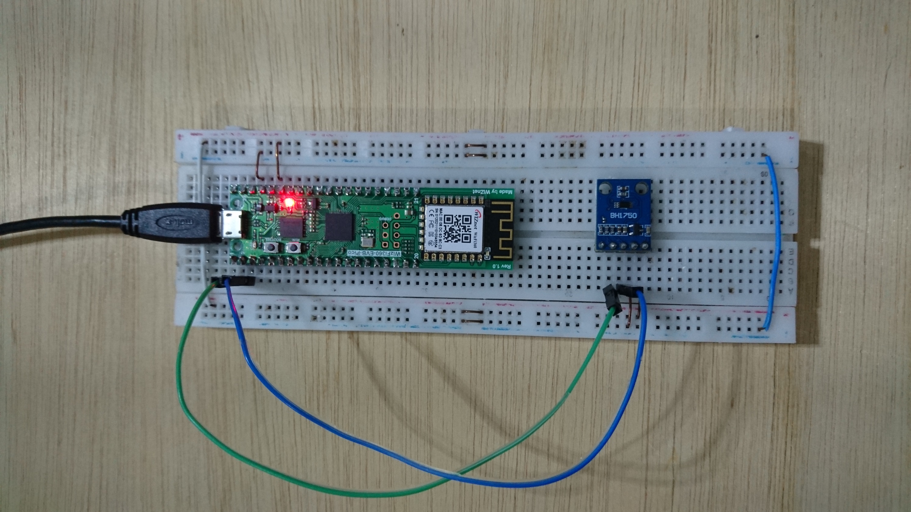 Monitor Ambient Light Using Wizfi360 Evb Pico 5614