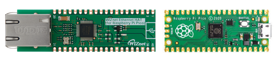 µSECoP demo with Raspberry Pi Pico and WIZnet W5500