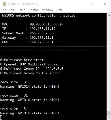 Setting Up UDP Multicast on W55RP20-EVB-PICO