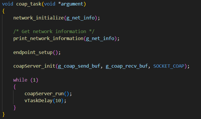 RP2040 FreeRTOS COAP