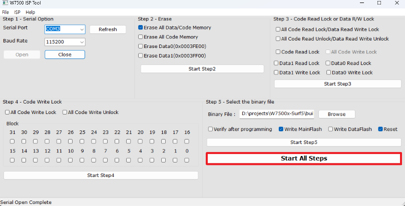 Surf 5 - Web server example in VS Code