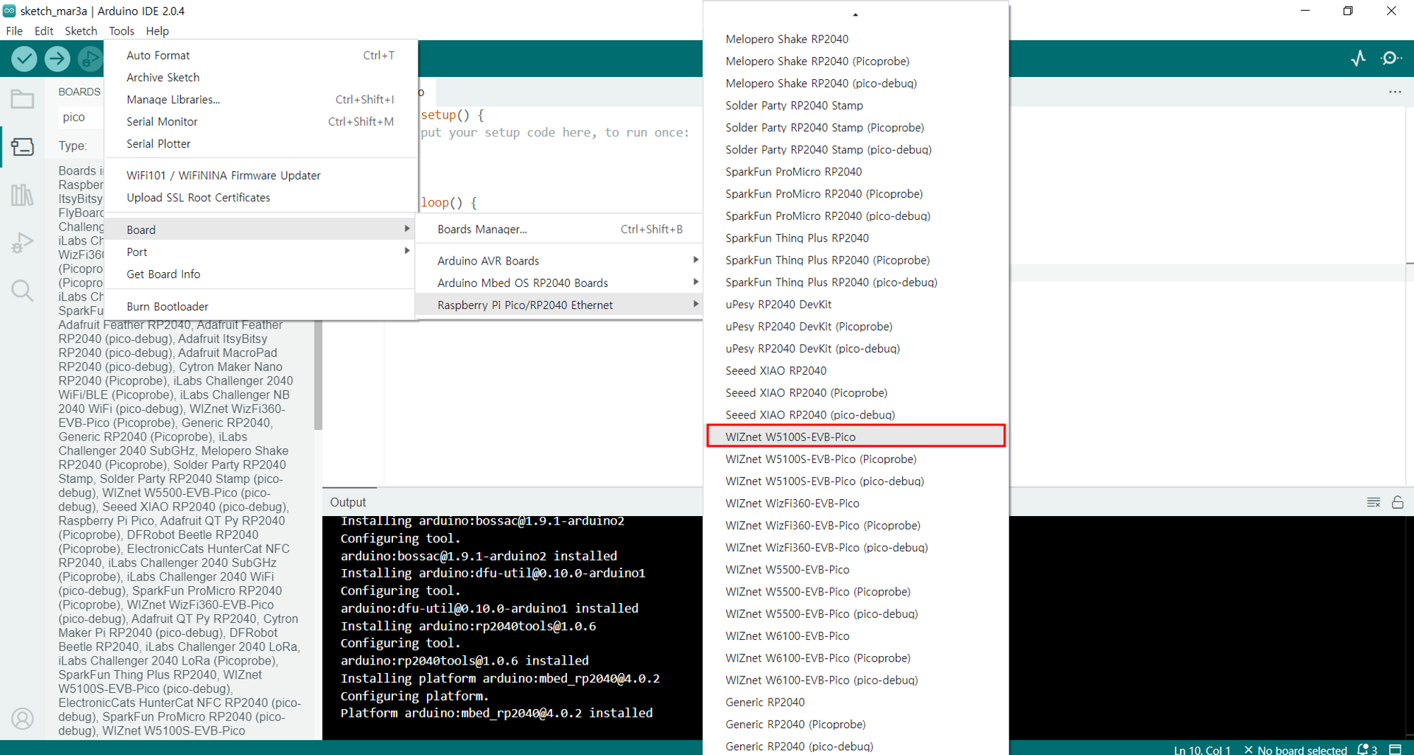 Monitoring light value using W5100S-EVB-Pico & Arduino IDE!