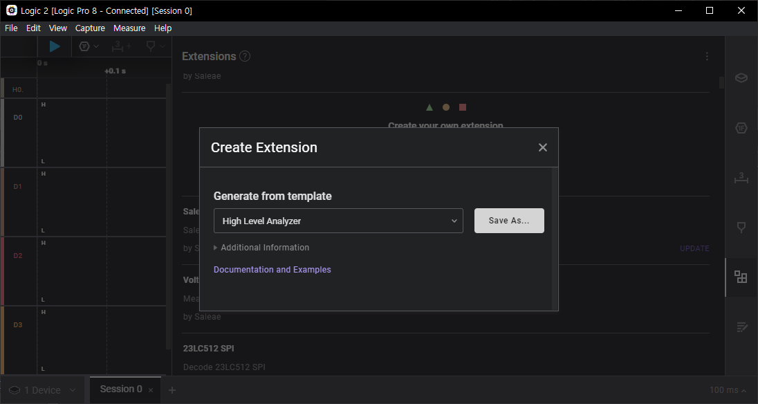 W5500 Decoder in Logic Analyzer
