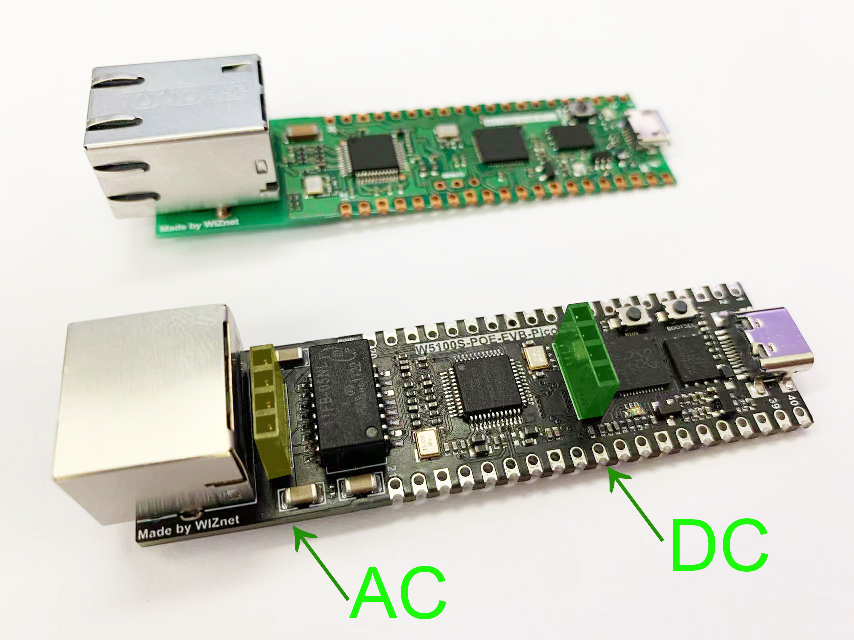 W5100S-POE-EVB-PICO(POE development board for RP2040)