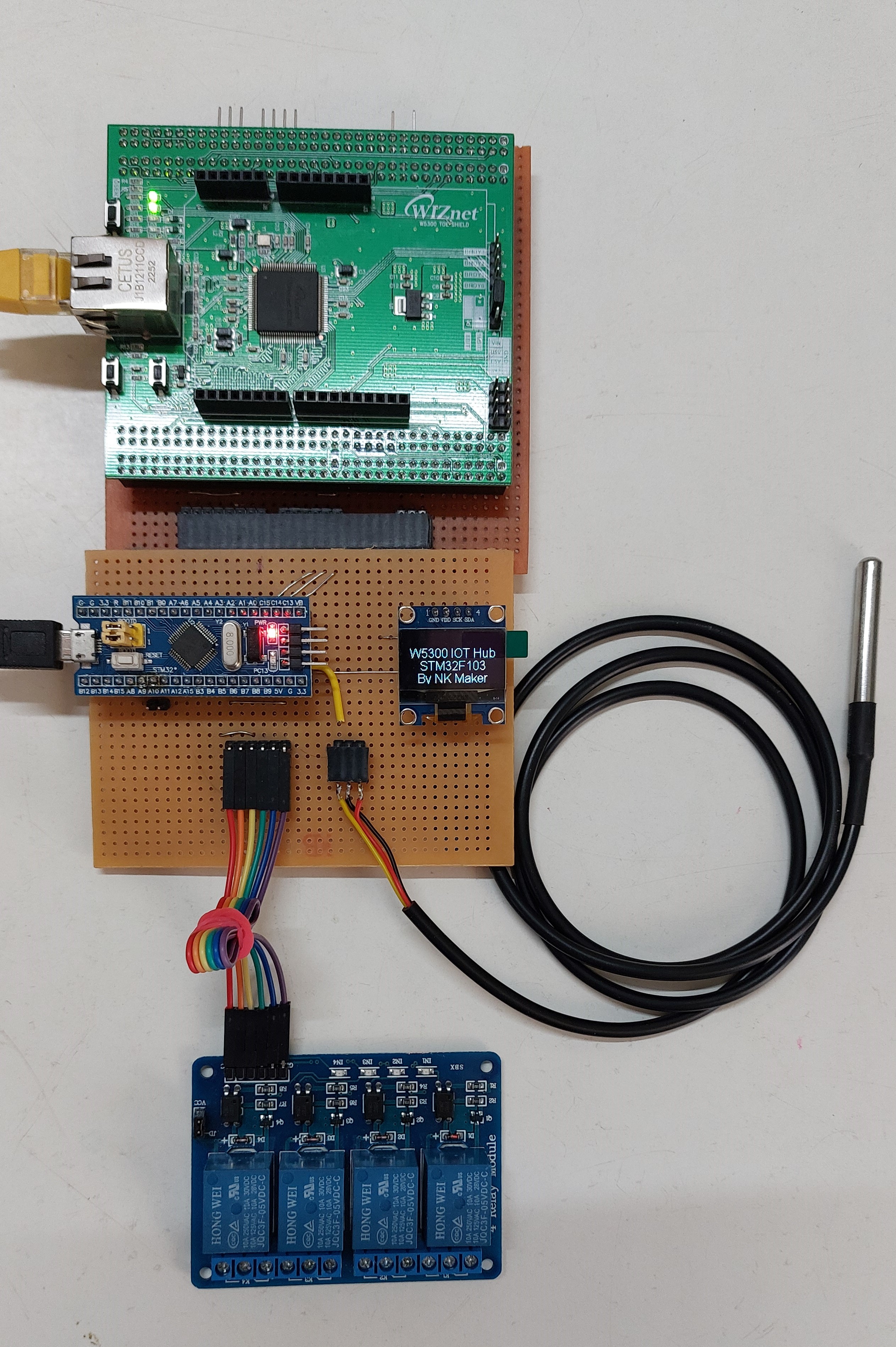 W5300 Home Automation using STM32 BLUEPILL (STM32F103)