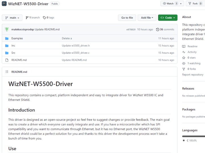 WizNET-W5500-Driver